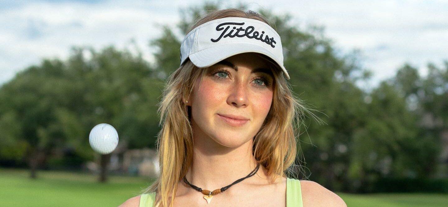 Golfer Grace Charis Finally Hits A Ball In Her Braless Crop Top