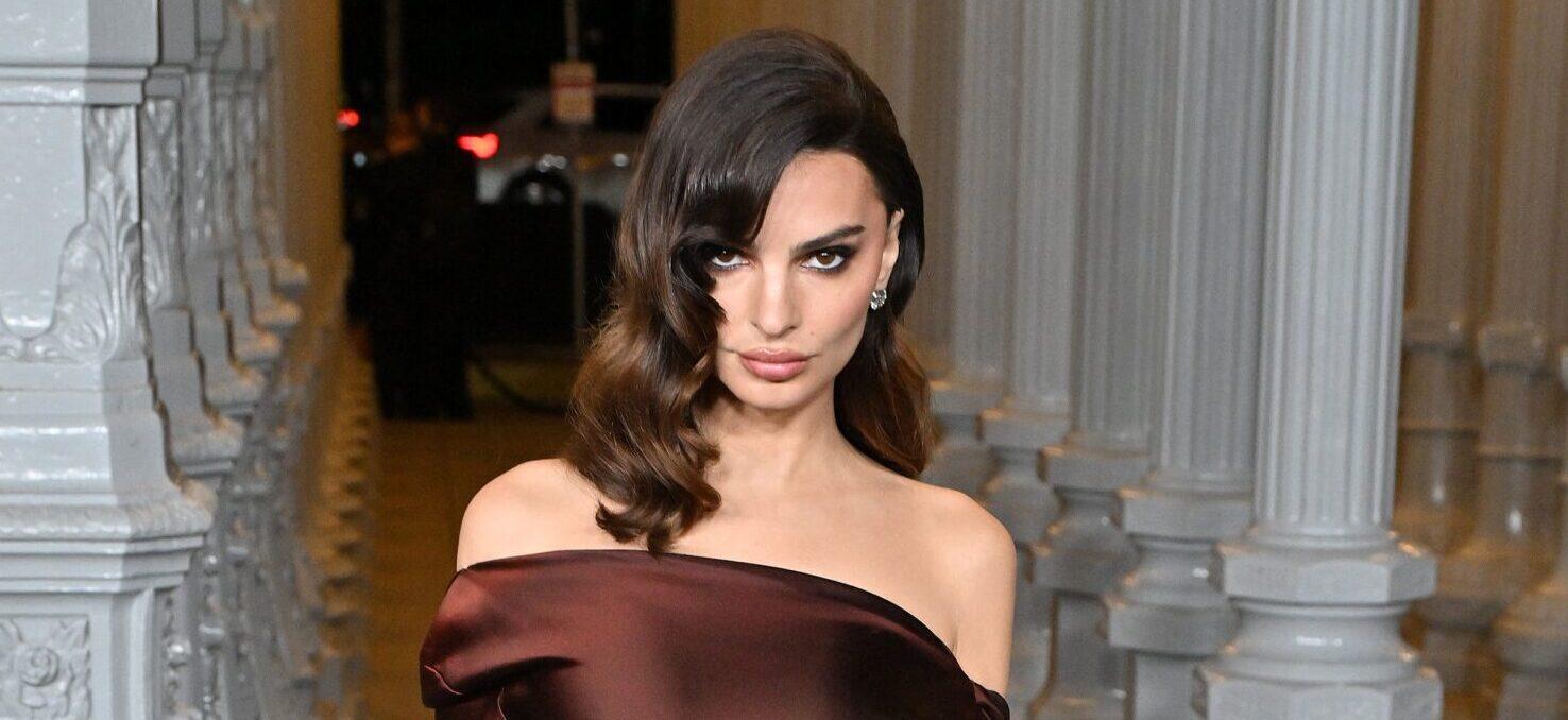 Emily Ratajkowski Soaks Up The Sun In A Busty Red Bikini