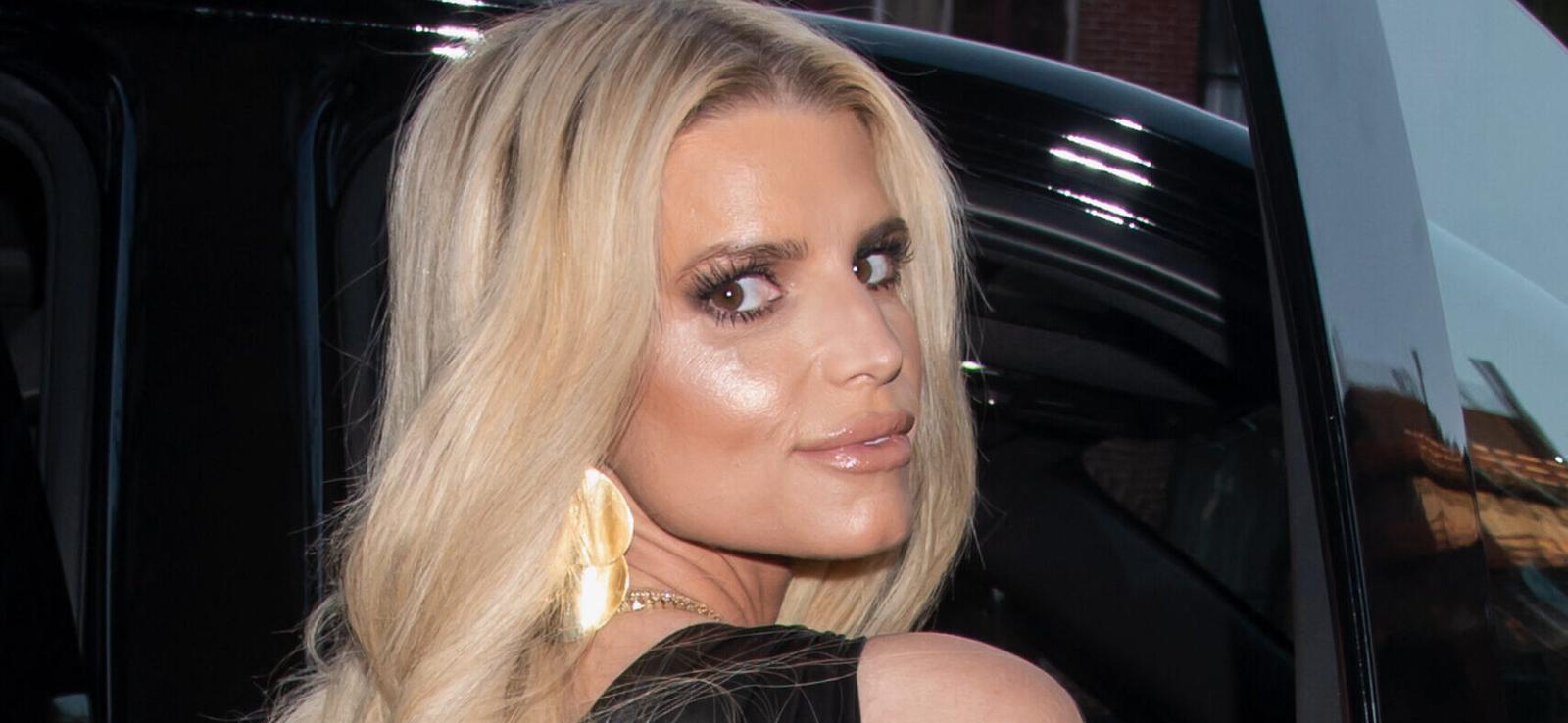 Jessica Simpson In Heels And Her Bikini Gives Off 'Neon Energy'