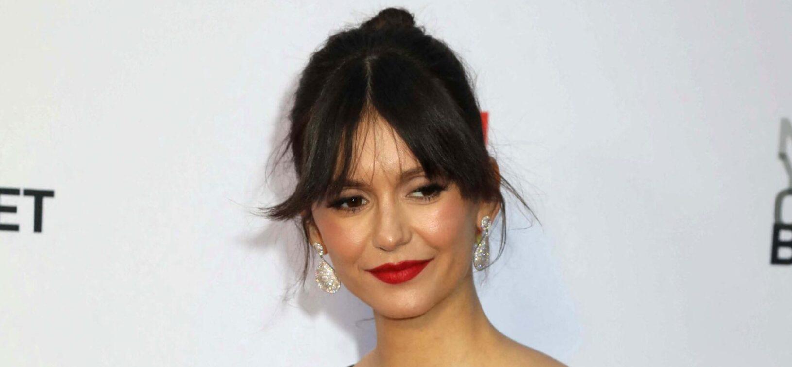 Nina Dobrev Poses Up A Storm In Bandeau Bikini At The Beach