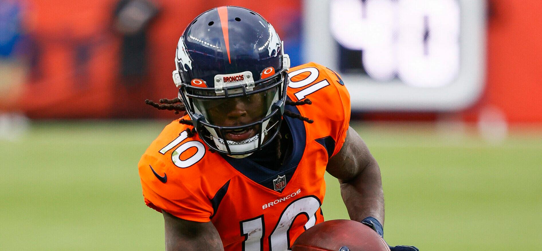 NFL's Jerry Jeudy Gets Heated On Field, Pushes Into Referee