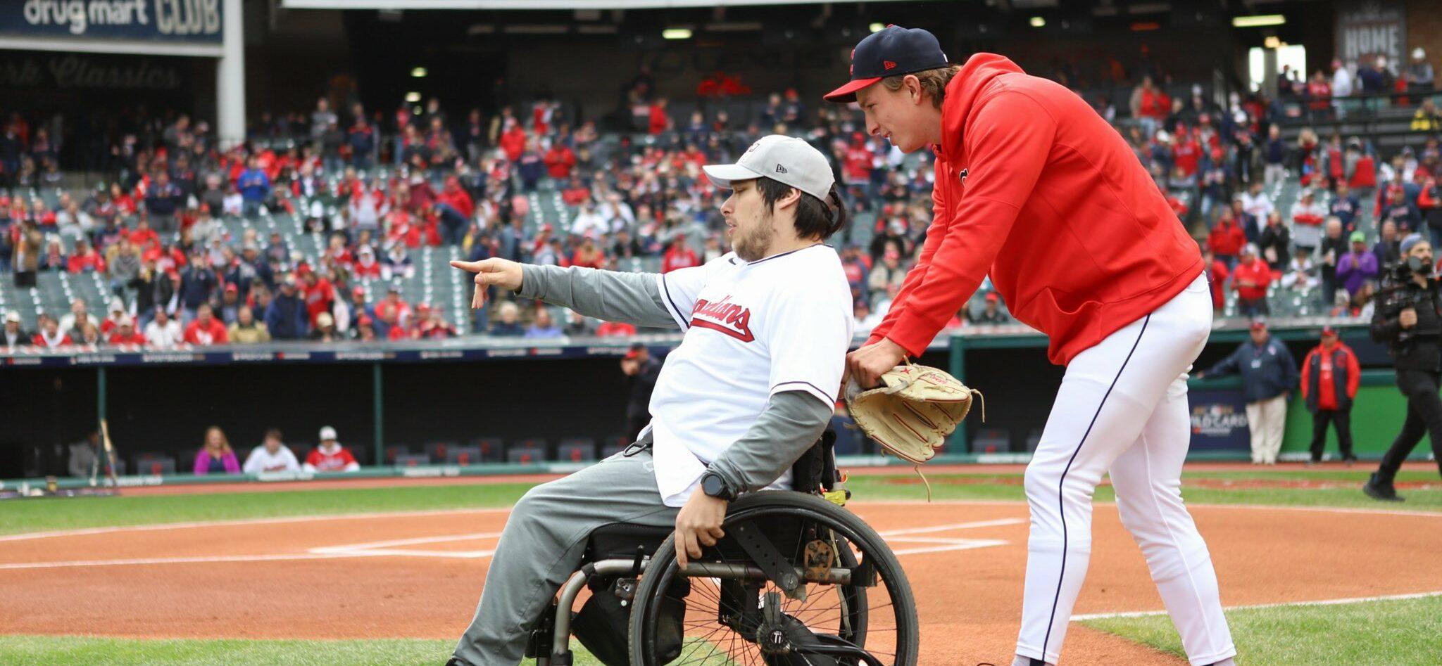 Guardians Fan With Cerebral Palsy Throws Out First Pitch