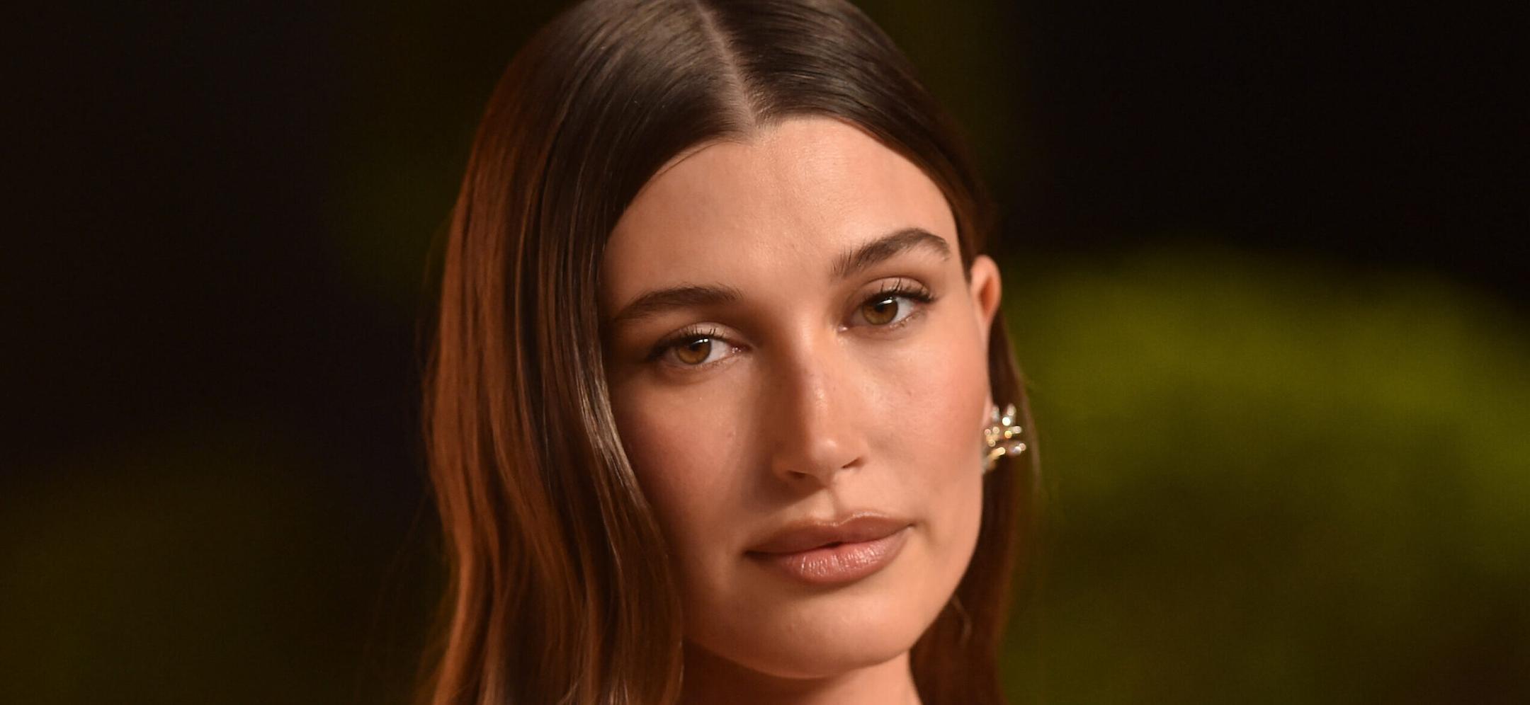 Hailey Bieber Approves Zebra Print Trend In Barely-There Bikini