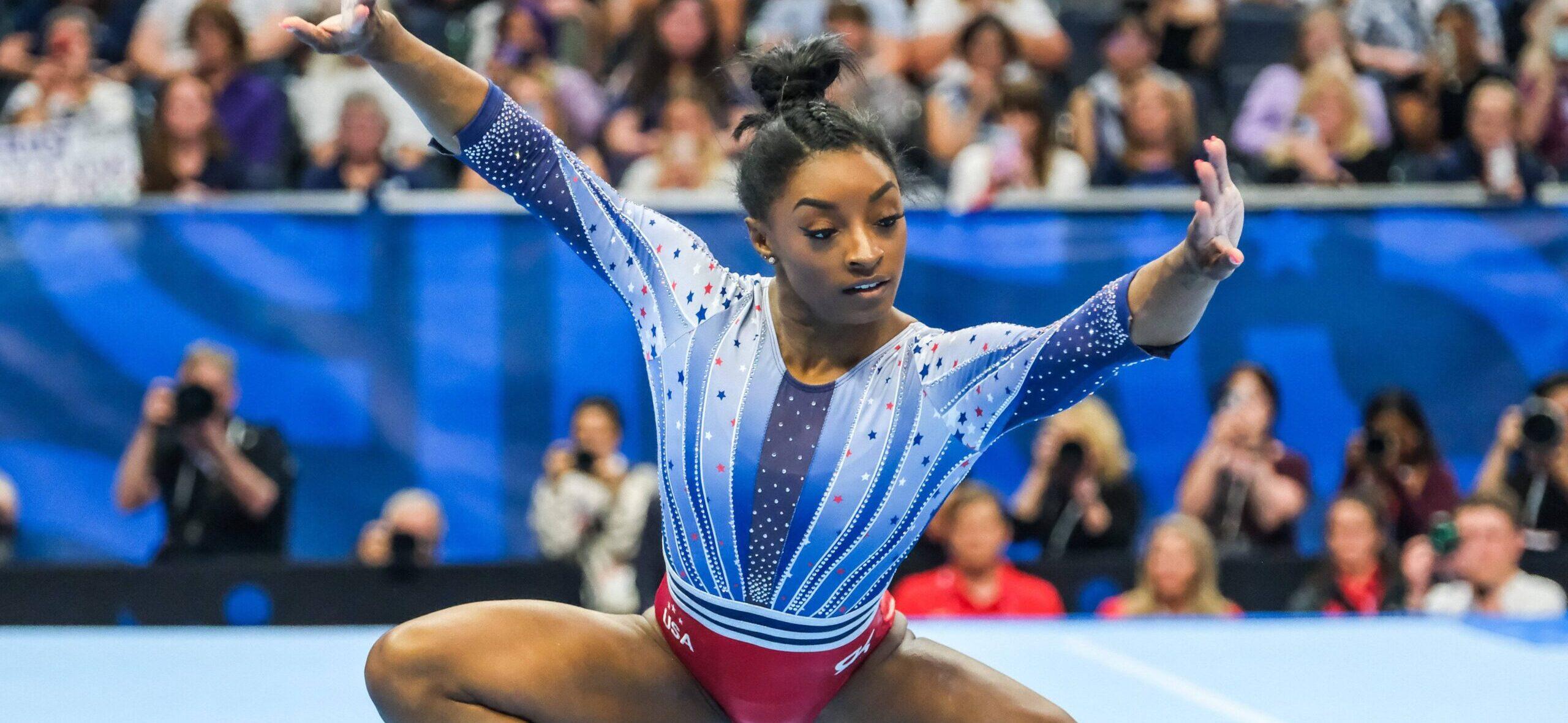 Simone Biles's Epic Comeback With Taylor Swift Floor Routine