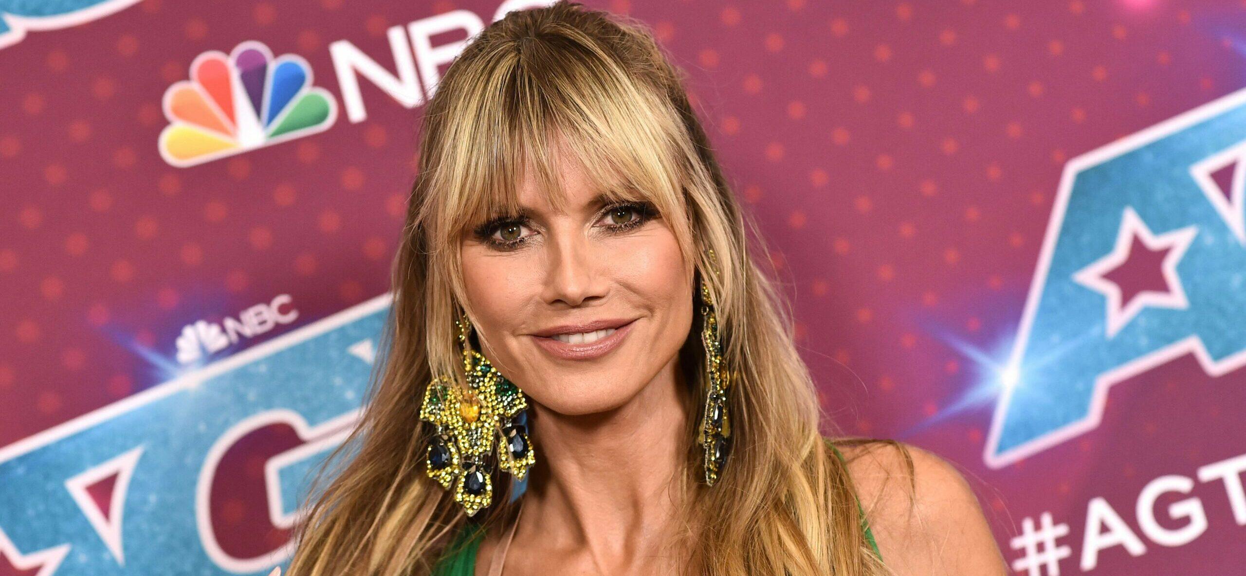 Heidi Klum Turns Heads In Sheer Swimsuit Dress For 'GNTM' Finale