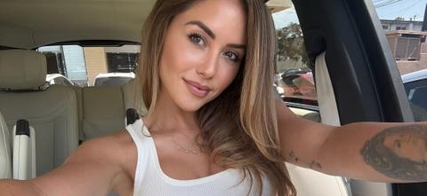 Brittney Palmer In Blue Lingerie Is 'Why See-Through Fabric Was Invented'