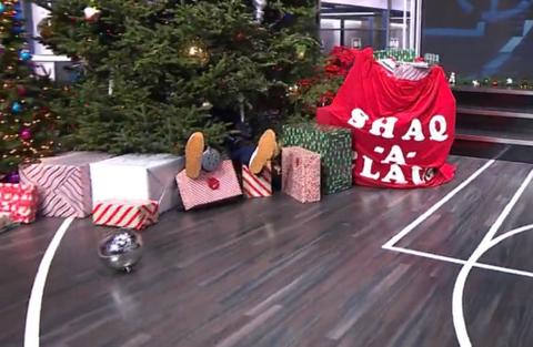 A New War On Christmas: Shaquille O'Neal Vs. The Tree!
