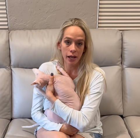 TikTok Famous Hairless Cat Nudacris Recovering From Health Scare