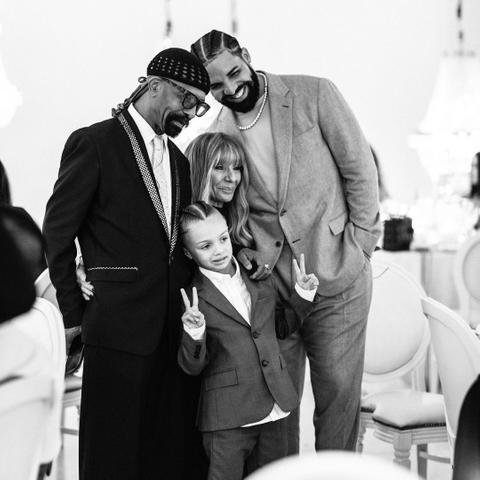 Drake And Adonis Match Looks For Grandma Sandi's 75th Birthday