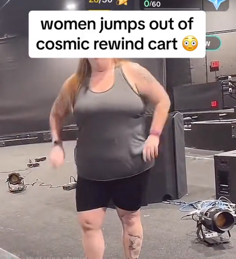 Guest Jumps Out Of Roller Coaster Ride Vehicle At Disney World