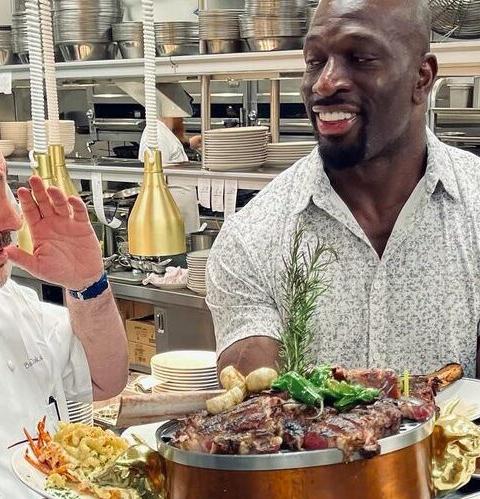 Chef Barry Dakake Has High STEAKS Battle With WWE's Theory!