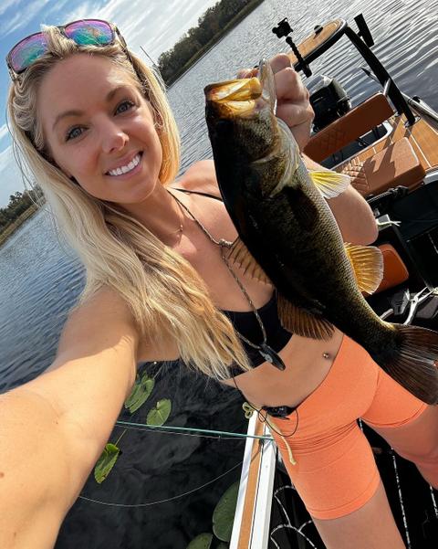 Florida Fisherwoman Shows Her Big Catch In A Tiny Black Bikini