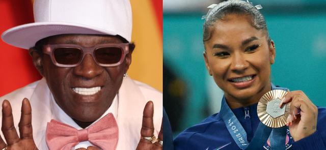 Flavor Flav Reveals Custom Bronze Necklace for Jordan Chiles