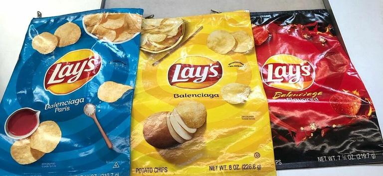 Lay's And Balenciaga Team Up For A Snack-Able Fashion