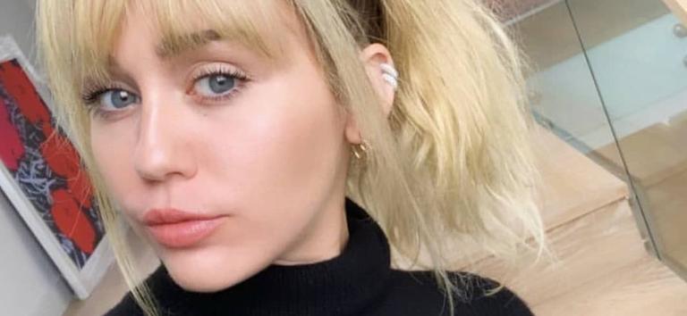 Miley Cyrus Peeks Down Her Underpants In Too-Small Shirt