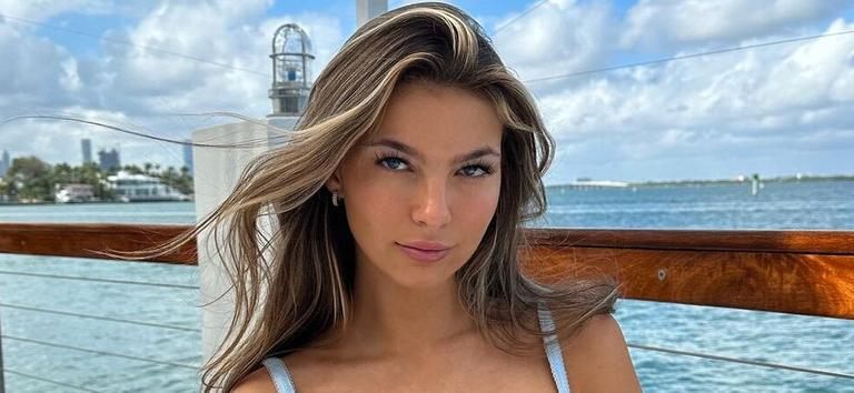 Grace Boor Flaunts Her Bikini Body As She Gets Wet On A Yacht