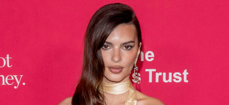 Emily Ratajkowski Stuns In Black Lingerie For Holiday Campaign