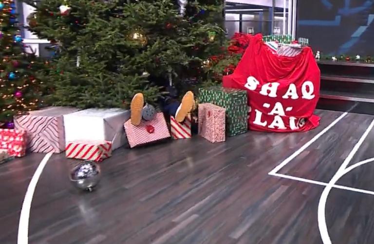 A New War On Christmas: Shaquille O'Neal Vs. The Tree!