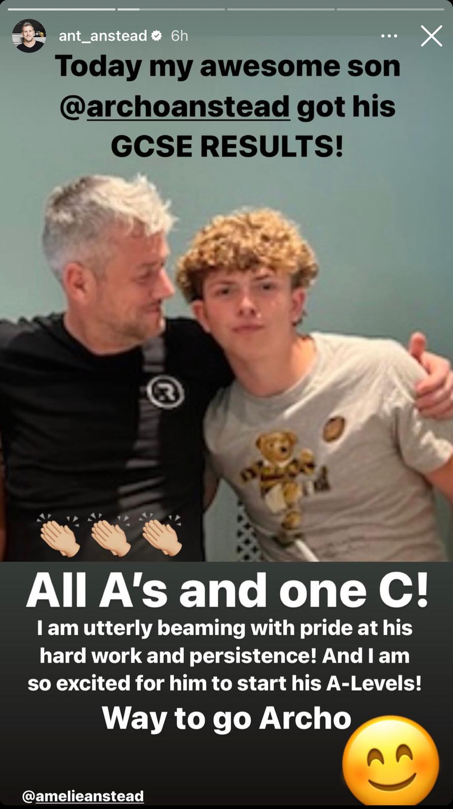 Proud Dad Ant Anstead Brags About Son Archie's Academics