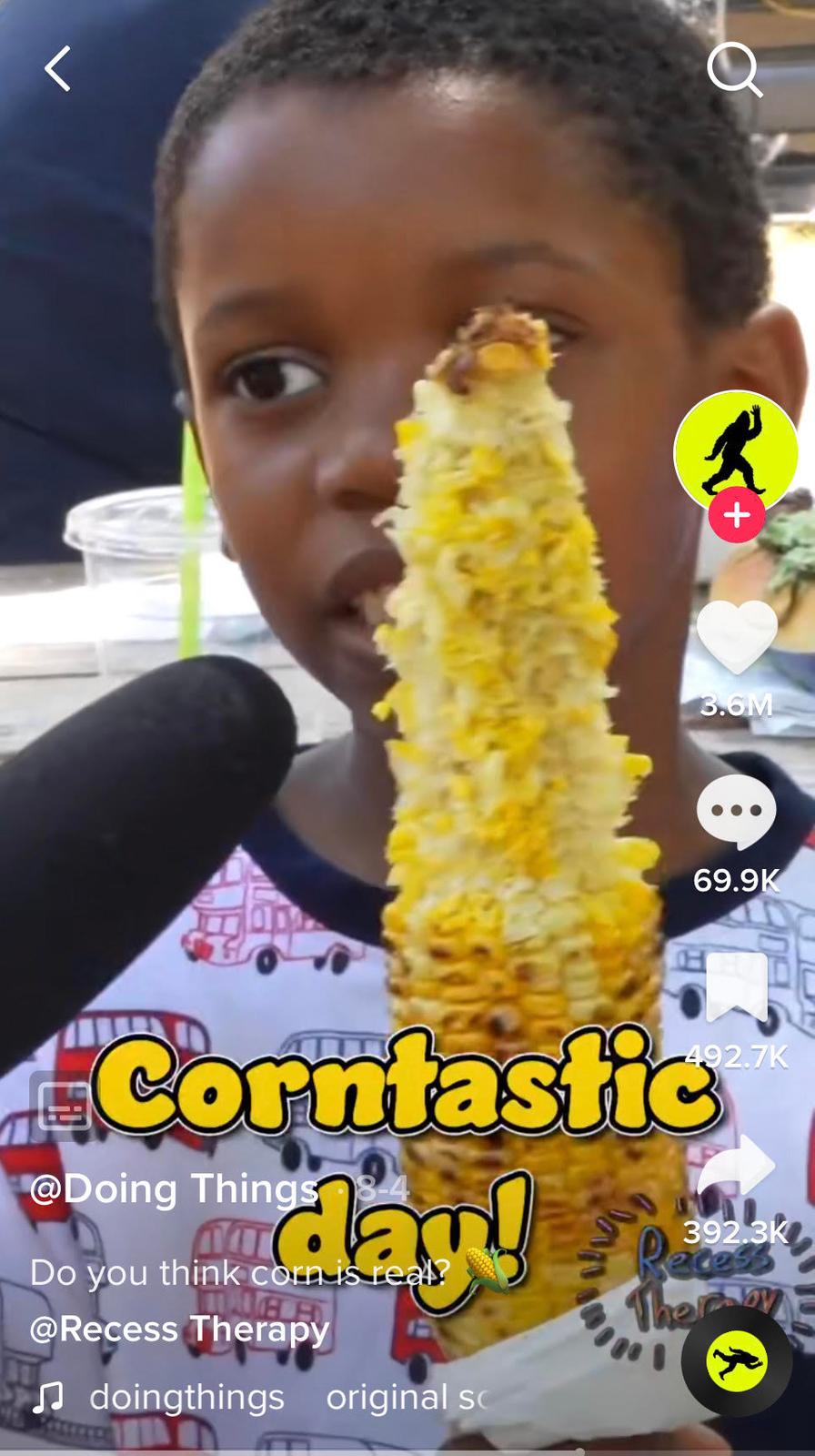 'I Love Corn!': The 'Corn Kid' Is Stealing The Show On TikTok!