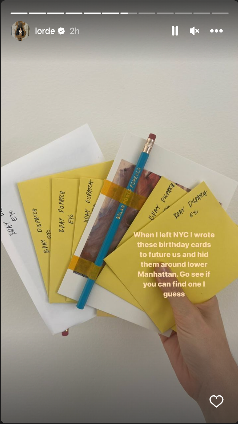 Lorde Sends Her Fans On A Scavenger Hunt Around NYC
