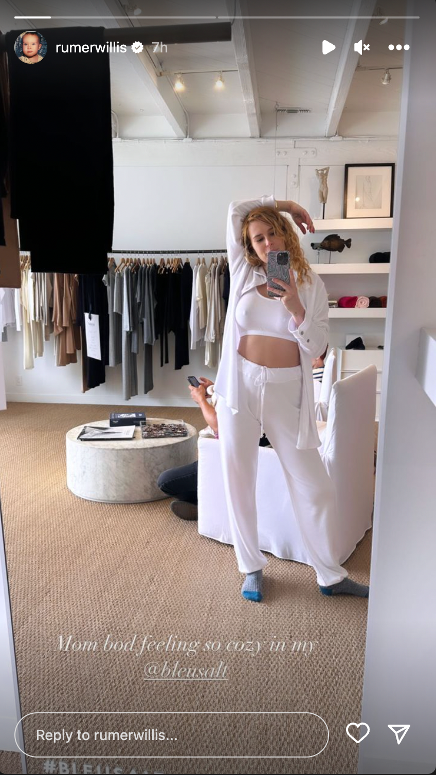 Rumer Willis Flaunts Impressive Postpartum Body In Crop Top