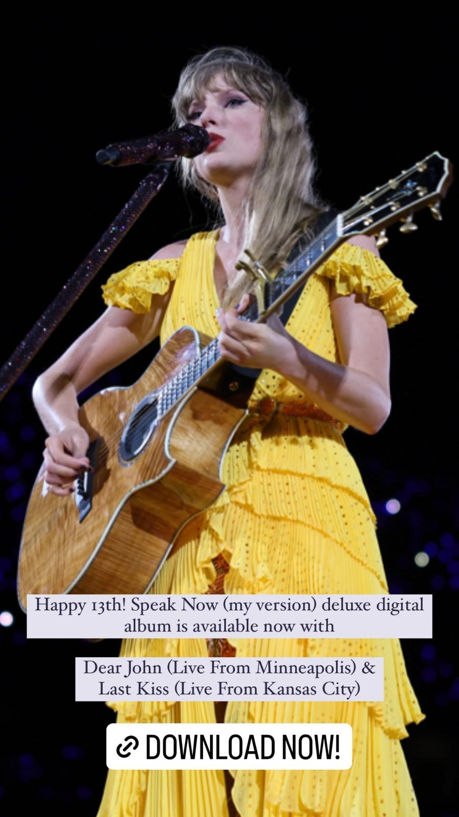 Taylor Swift Reveals Exclusive Edition Of 'Speak Now (TV)!'