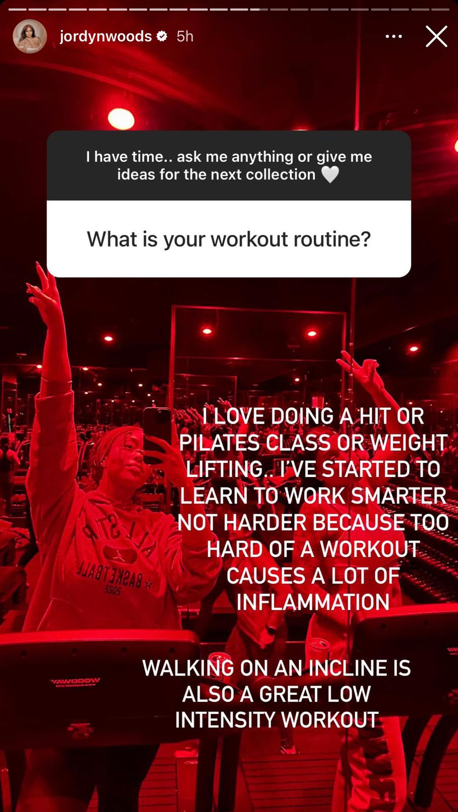 Jordyn Woods Tells Fans To 'Work Smarter Not Harder'