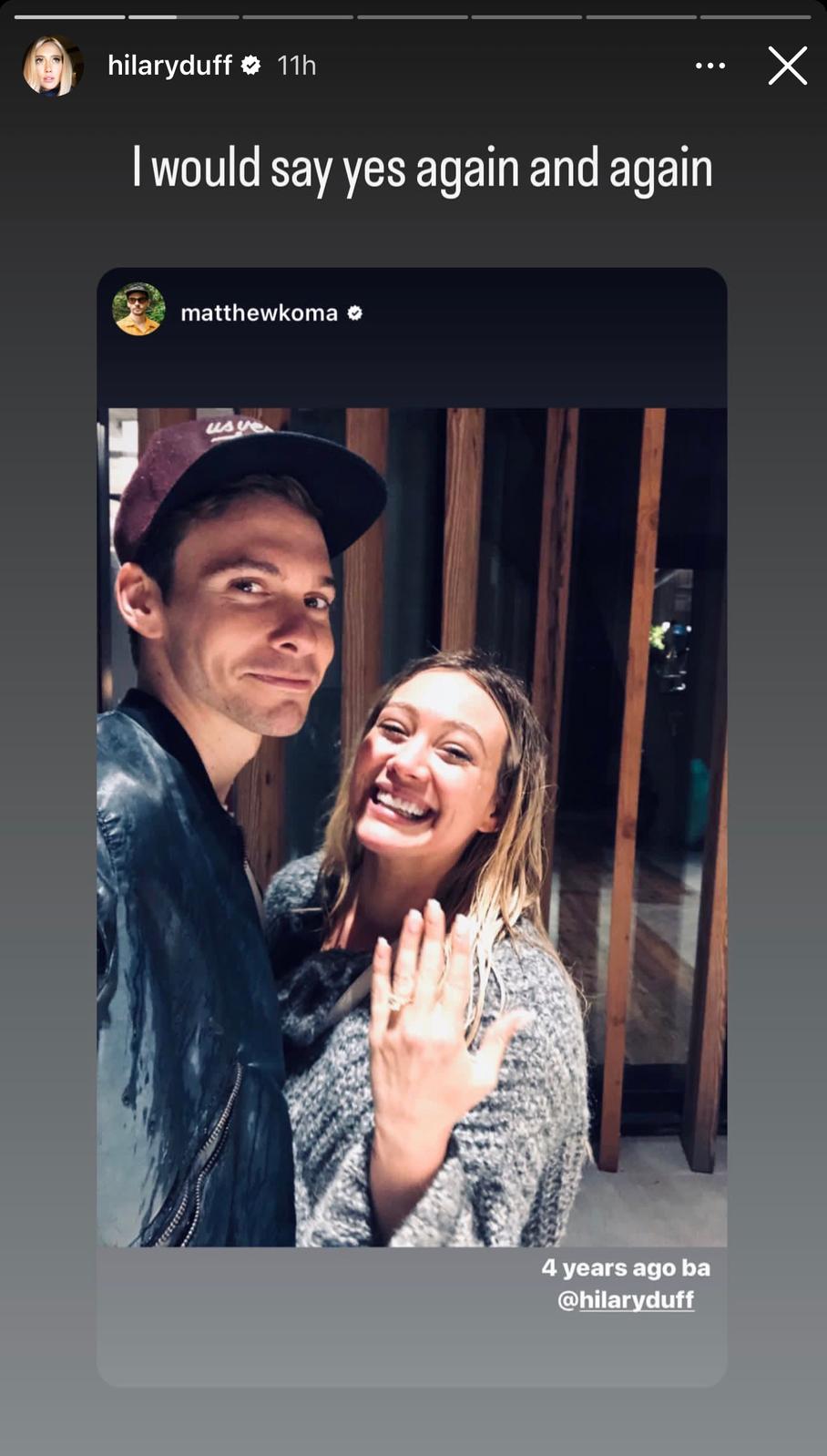 Hilary Duff Marks 4th Engagement Anniversary To Now-Husband