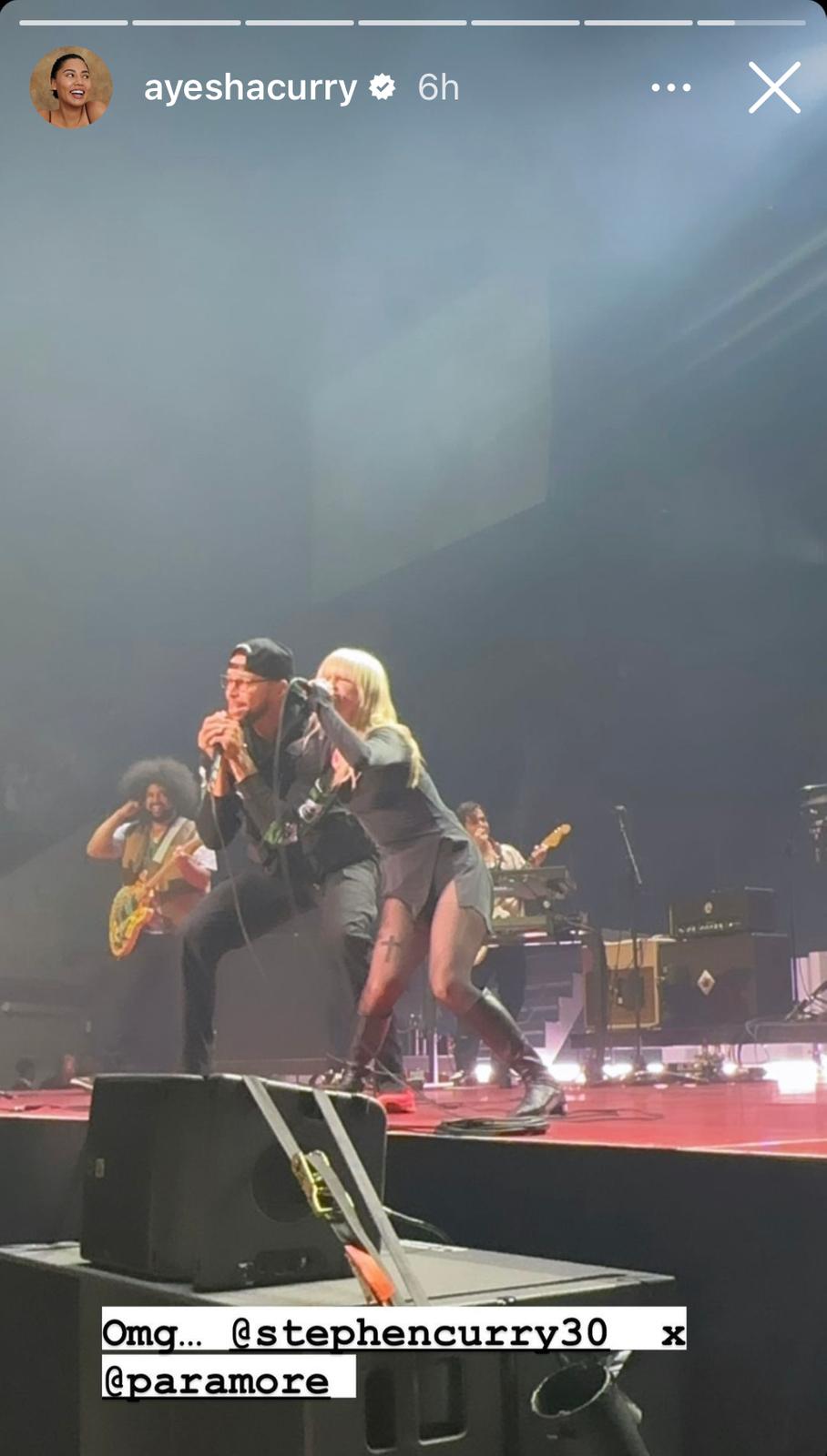 NBA Star Stephen Curry Joins Paramore On Stage To Sing 'Misery Business'