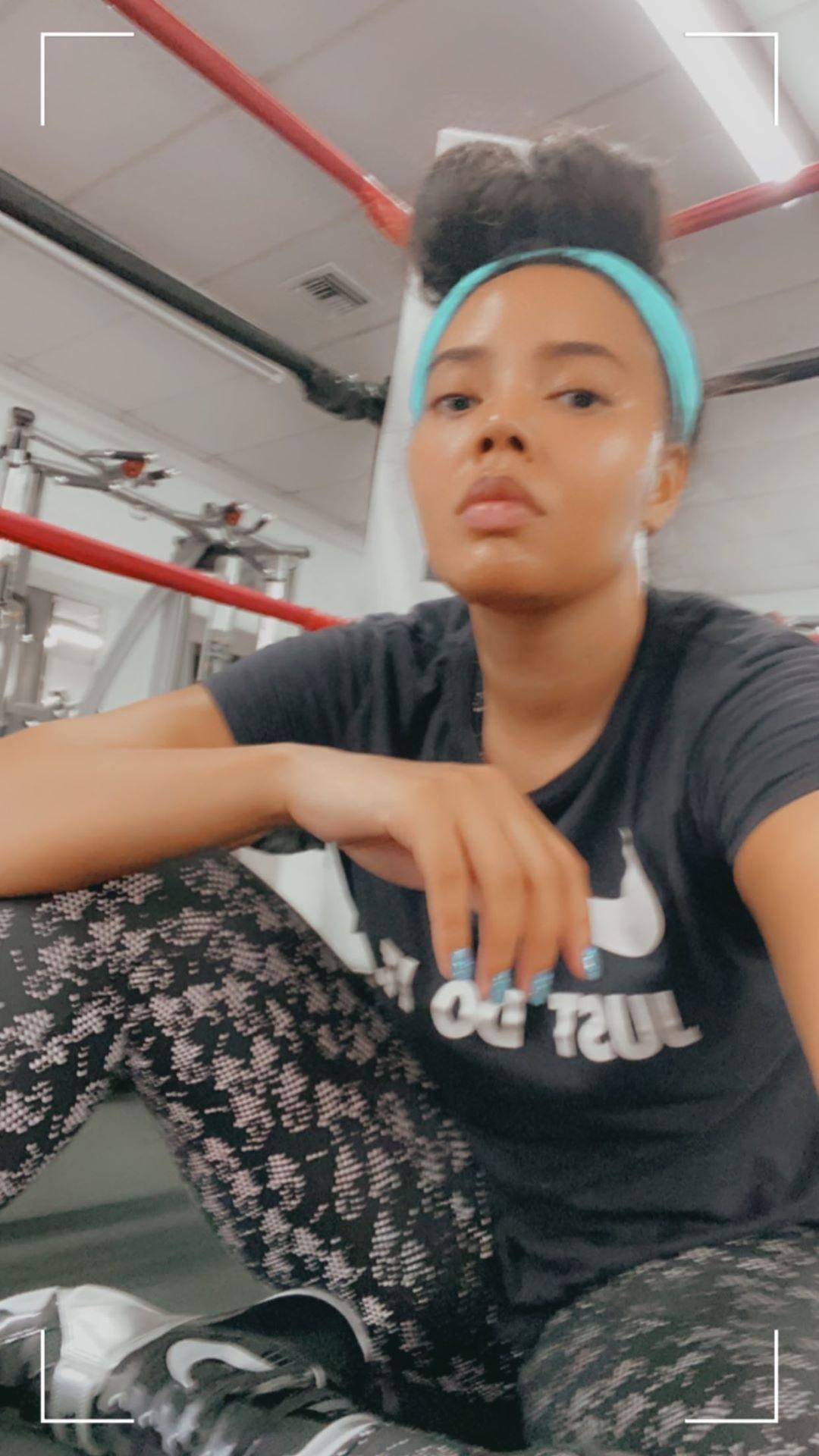 Angela Simmons Shares Sweaty Selfie After Intense Boxing Session - The ...