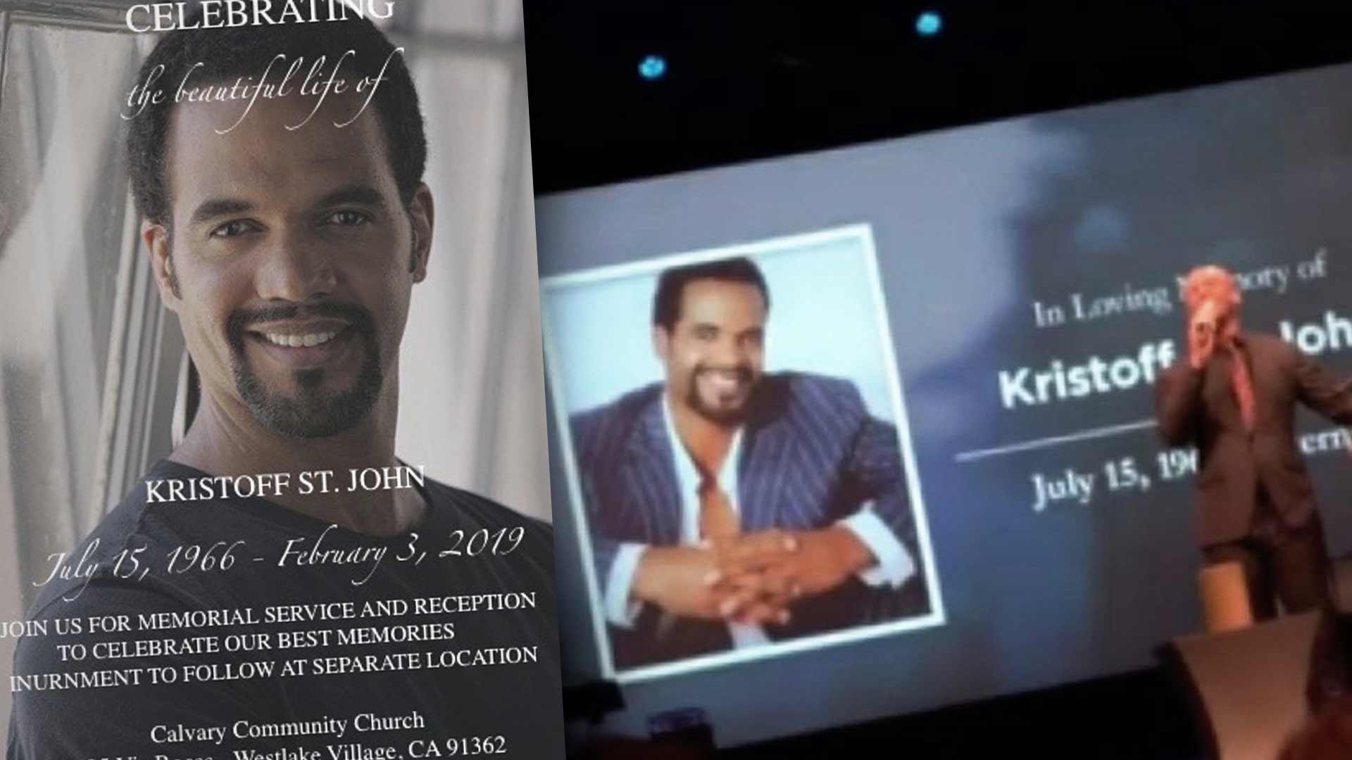 Kristoff St. John Laid to Rest Next to Son, Beloved Dog Attends Funeral ...