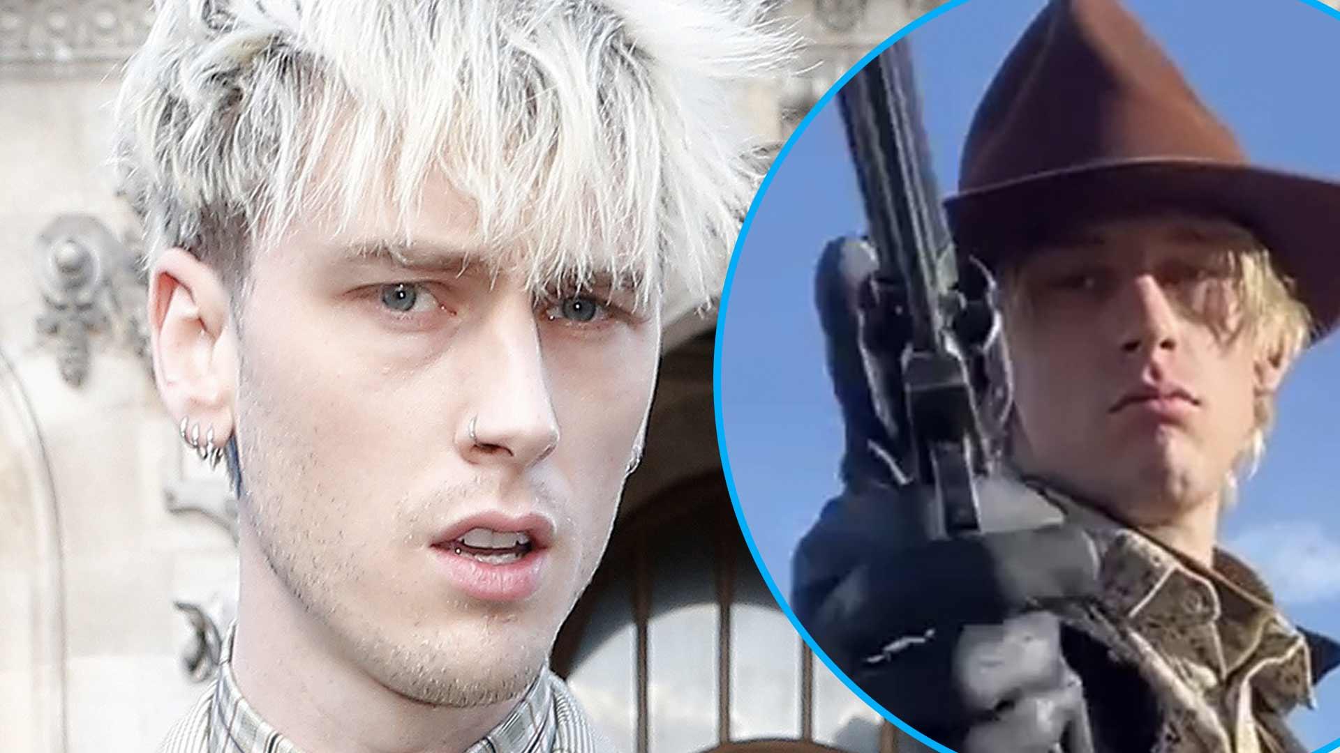 Machine Gun Kelly Shows Off Impressive Gun Spinning On Set Of New ...