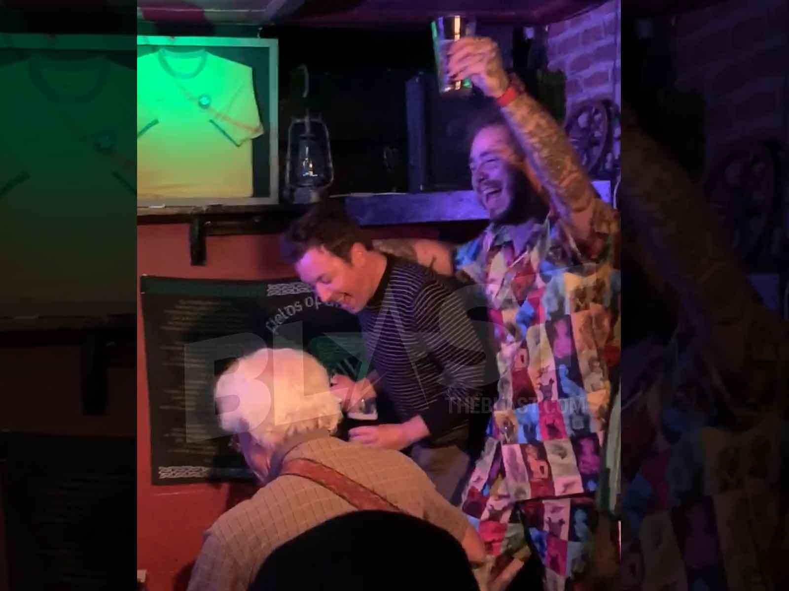 Post Malone & Jimmy Fallon Lead Fantastic Drunk Irish Sing-A-Long - The ...