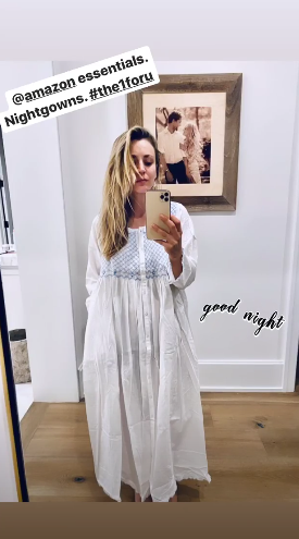 Kaley Cuoco Looks Drop-Dead Gorgeous In Amazon Nightgown: 'Good Night ...