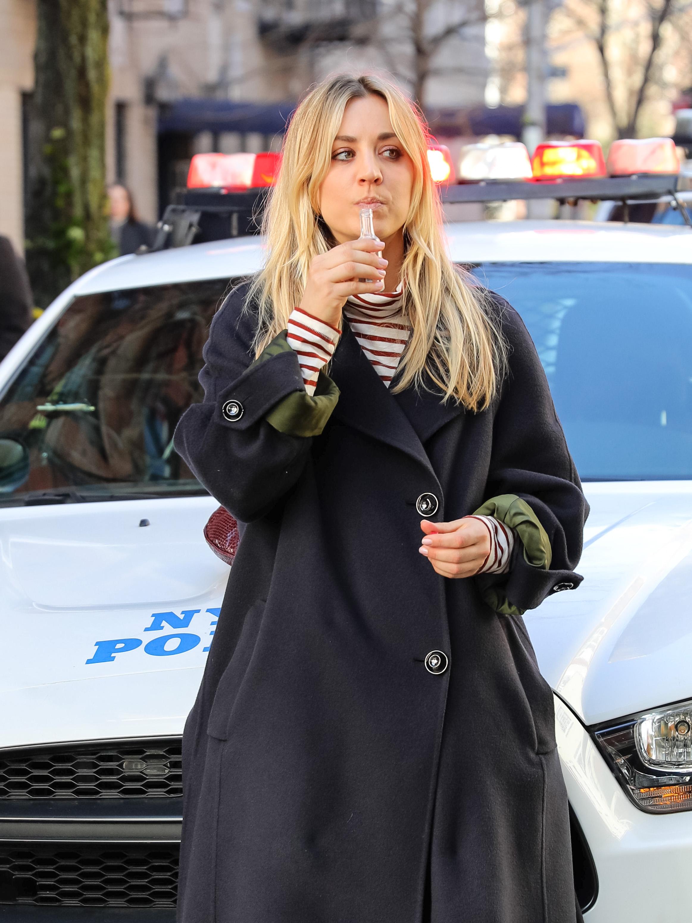 Kaley Cuoco Swigging Vodka By A Police Car Is The Baddest Thing You'll ...