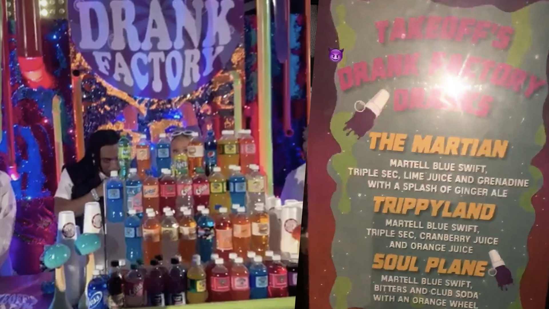 Migos Throw Takeoff a Surprise Codeine-Themed Birthday Party - The Blast