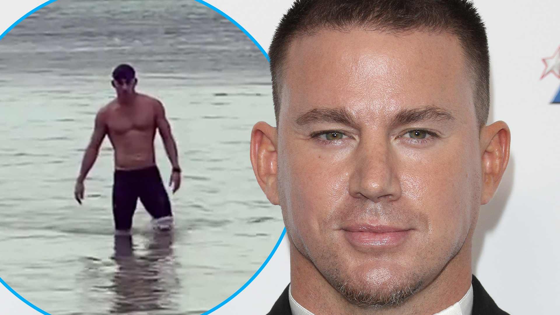 Channing Tatum Shows Off Hunky Swimmer's Body After Grueling 2-Mile ...