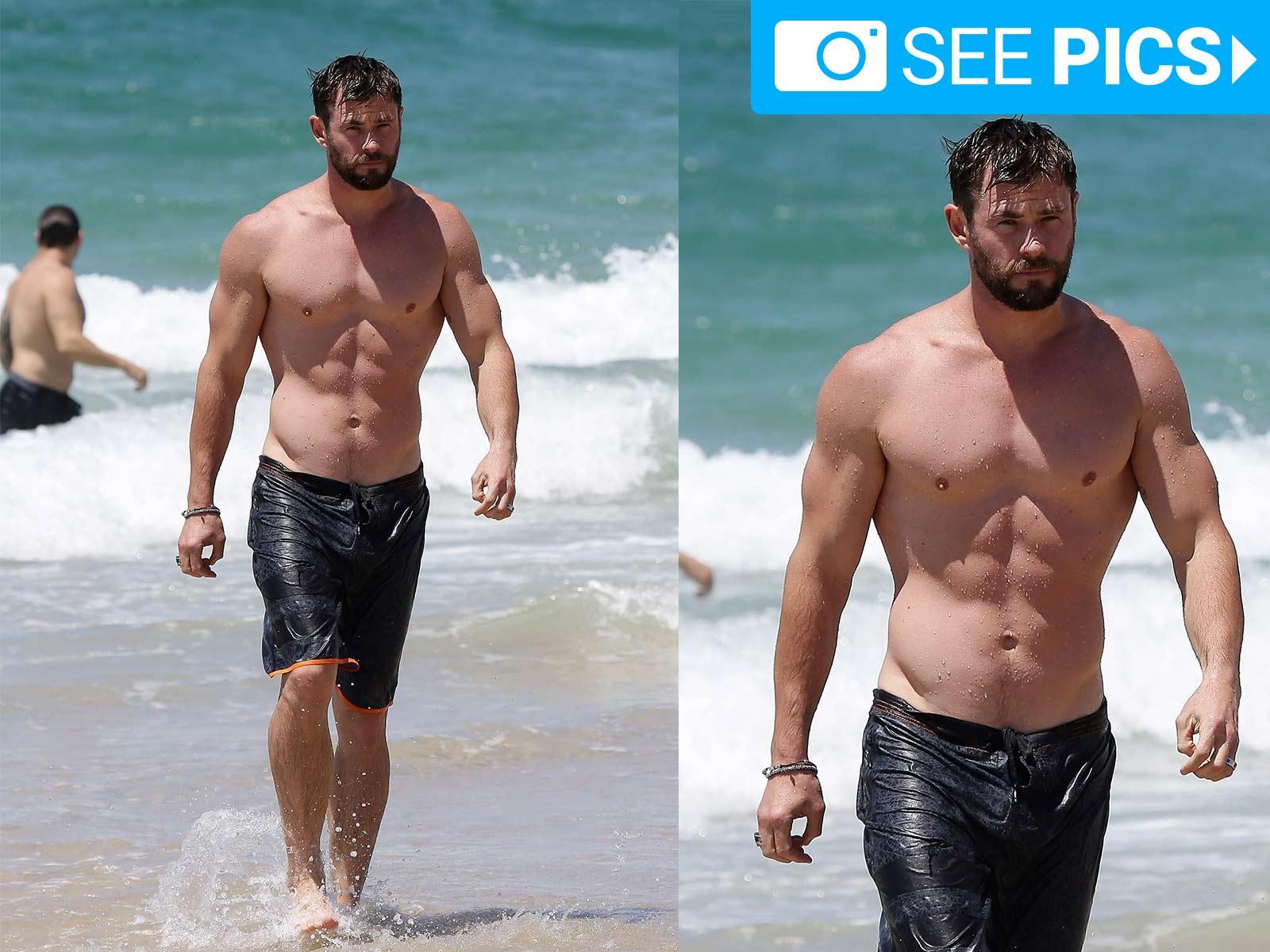 Thor Shows Off His Muscles Down Under - The Blast