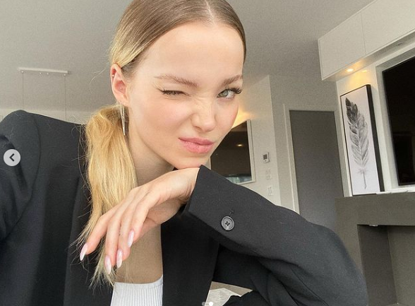 Dove Cameron Arches Back, Twirling In Sheer Dress While Mesmerizing ...