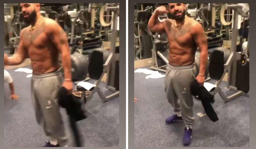 Call Him Beef-Drake! Rapper Shows Of Shredded Six-Pack In Shirtless ...
