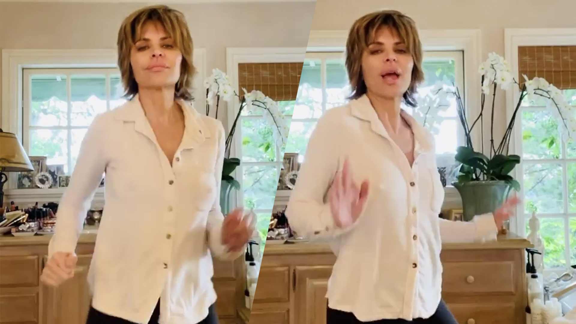 Lisa Rinna Shares Perky Dance For Healthcare Workers In Freezing Cold ...