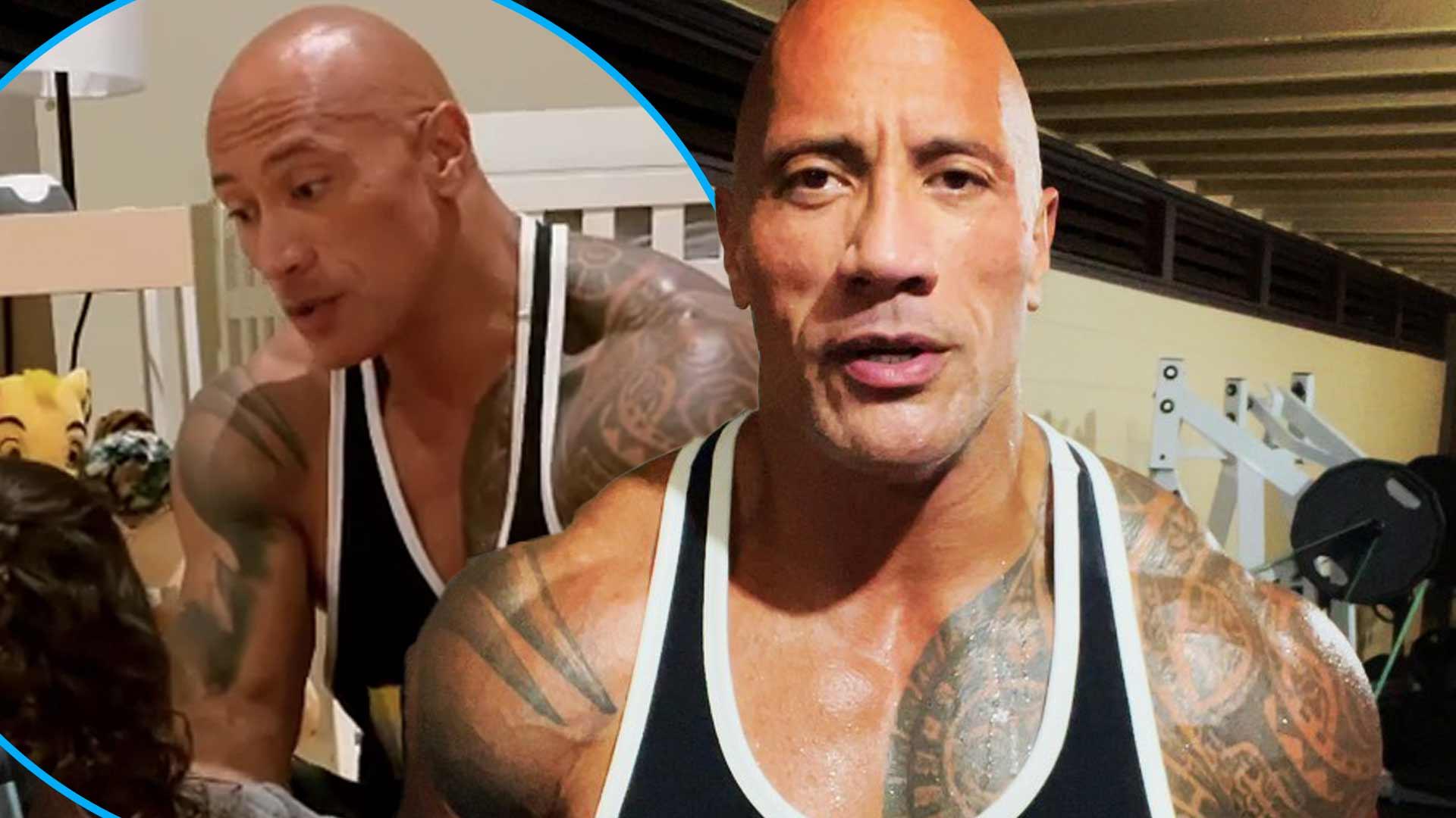 Dwayne 'The Rock' Johnson Sits 'Criss Cross Apple Sauce' For Sweet ...