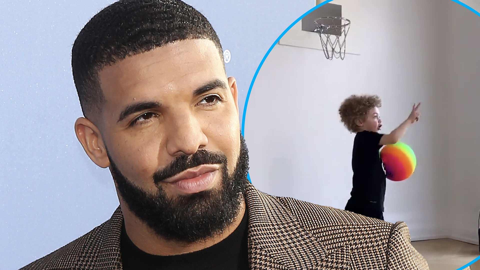 Drake Shares Video Of Son Adonis Draining Buckets! 3-Year-Old Has ...